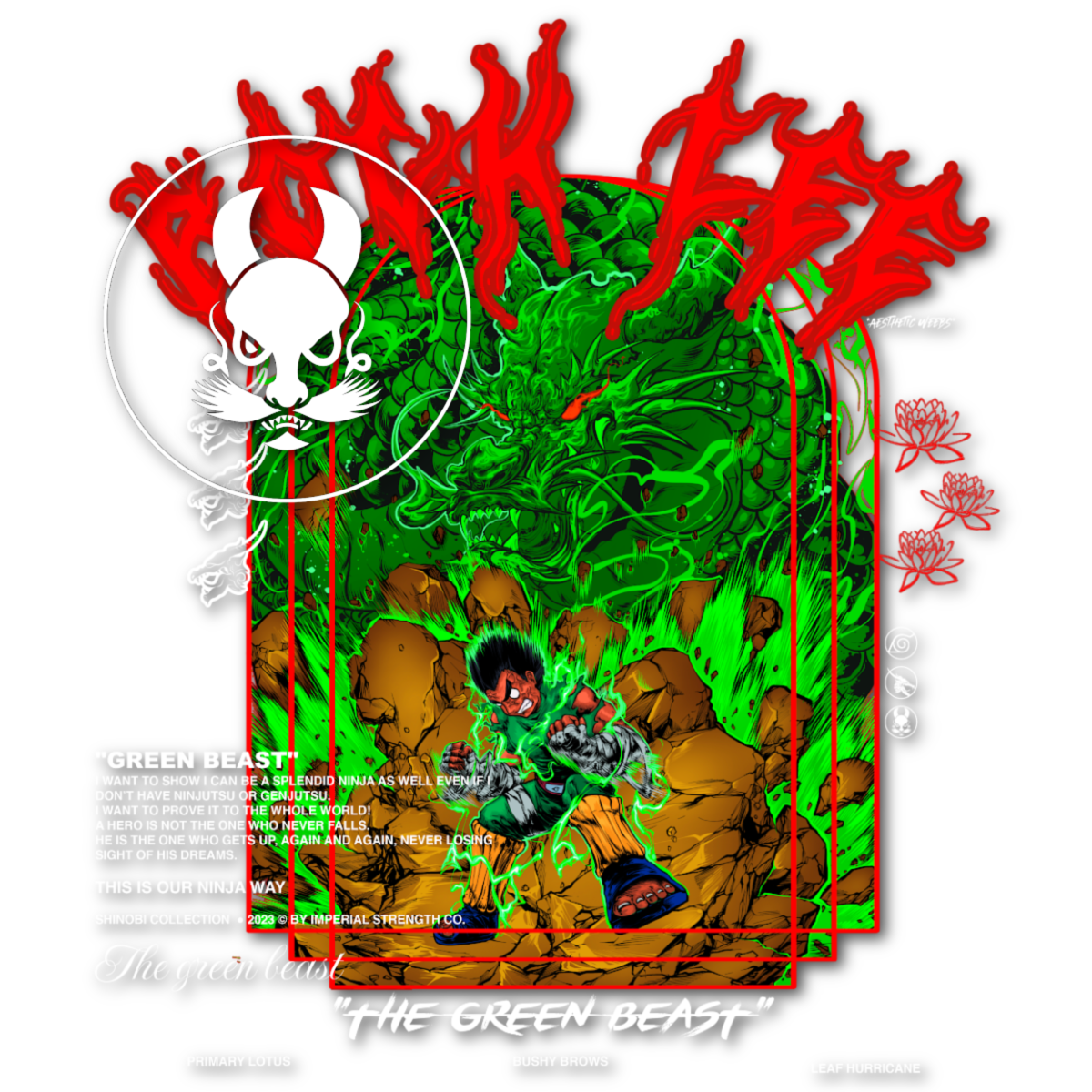 Green Beast Oversized Tee - Anime Gym Shirt for Lifters – Imperial ...